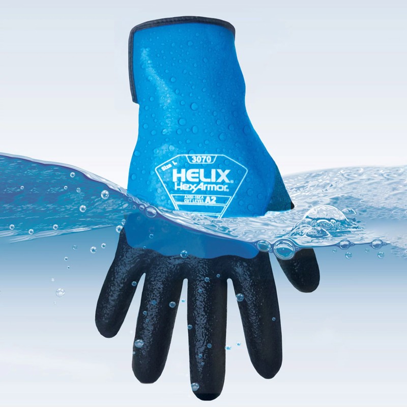 HexArmor Helix 3070 Latex Work Gloves - SafetyGloves.co.uk