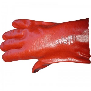 Red Gauntlet Gloves - SafetyGloves.co.uk