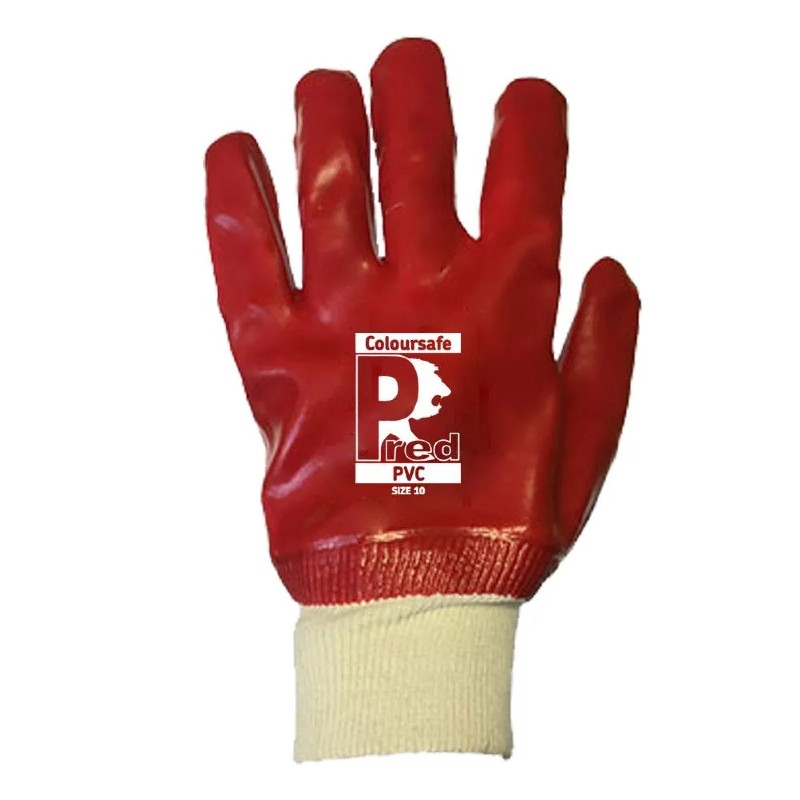 Predator PRKW PVC Red Handling Gloves - SafetyGloves.co.uk