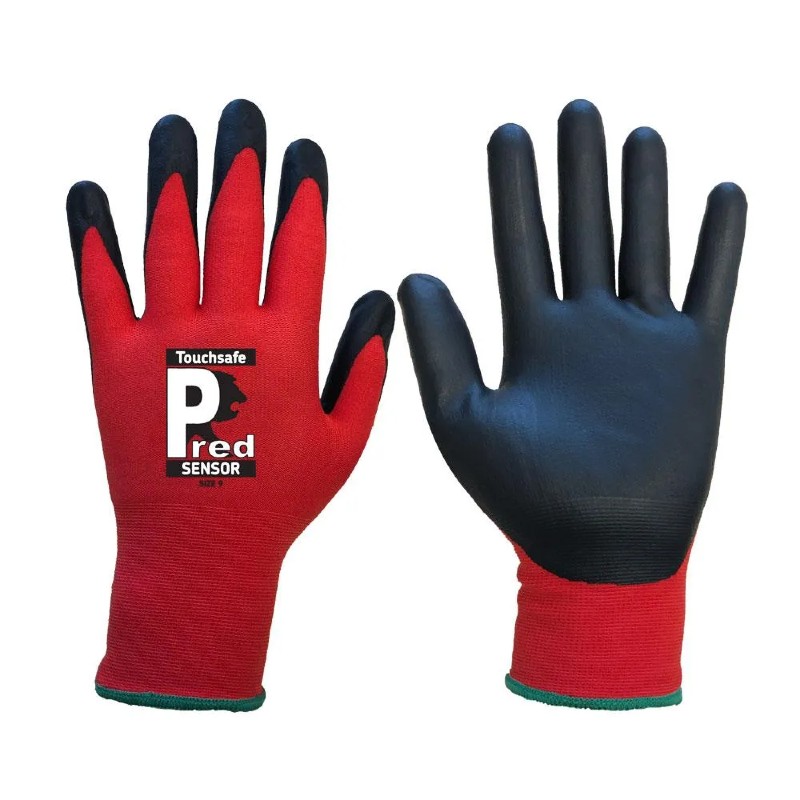 Predator Sensor TS1 Red Handling Gloves - SafetyGloves.co.uk
