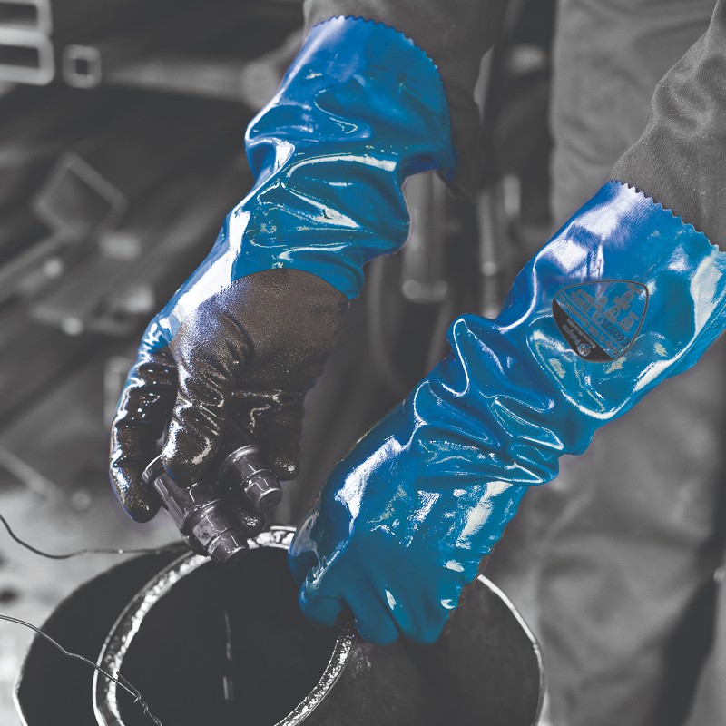 Polyco Grip It Oil Gauntlets GIOG1 - SafetyGloves.co.uk