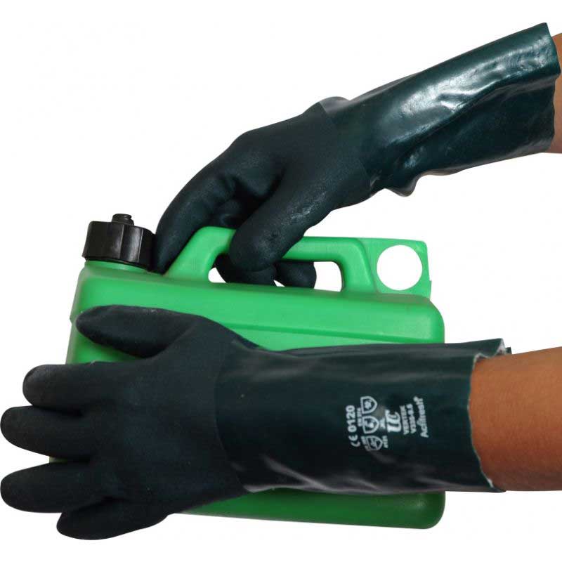 UCi Green Double Dipped Gauntlets V335 - SafetyGloves.co.uk