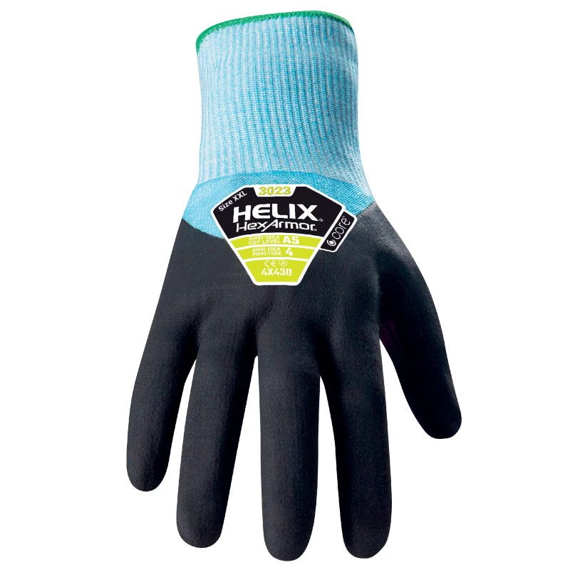 HexArmor Helix 3023 Cut Level D Gloves - SafetyGloves.co.uk