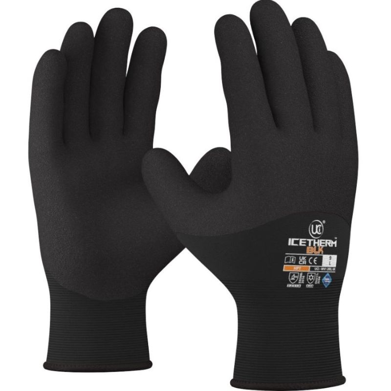 UCi IceTherm BLK Palm Coated Gloves - SafetyGloves.co.uk
