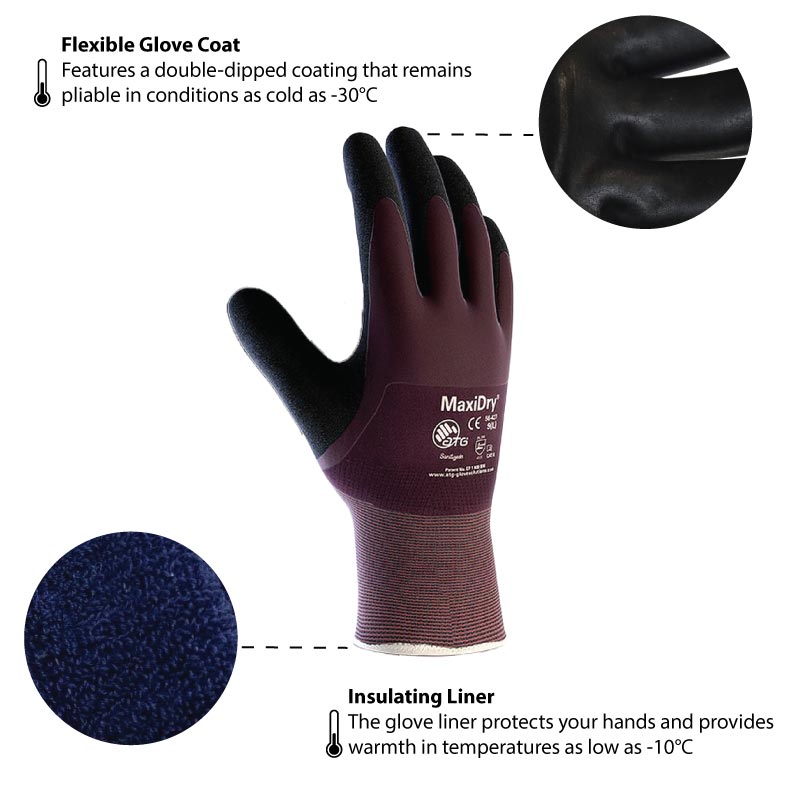 ATG MaxiDry Zero Thermal Waterproof Gloves 56-451 - SafetyGloves.co.uk
