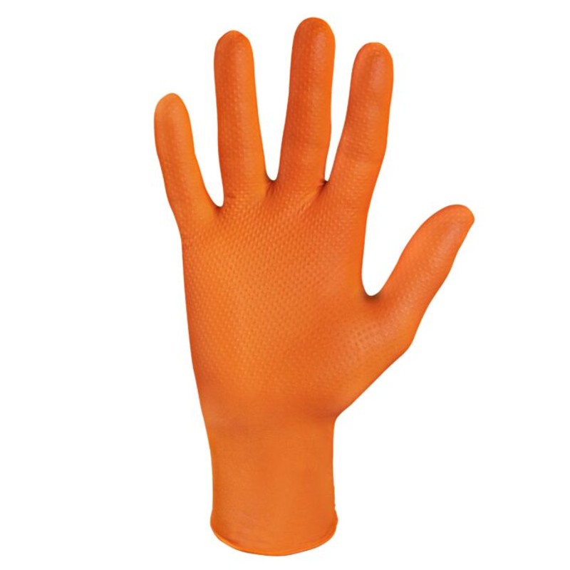 Meditrade StellarGrip Orange Gloves - SafetyGloves.co.uk