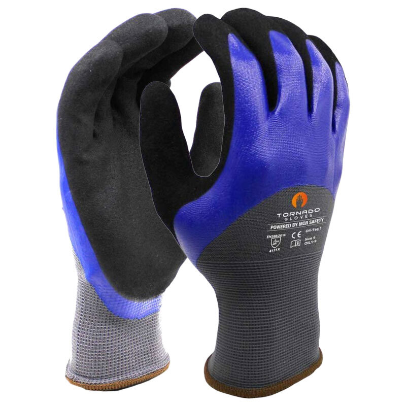 Tornado OIl-Teq 1 Double Bi-Polymer Coated Oil Gloves - SafetyGloves.co.uk