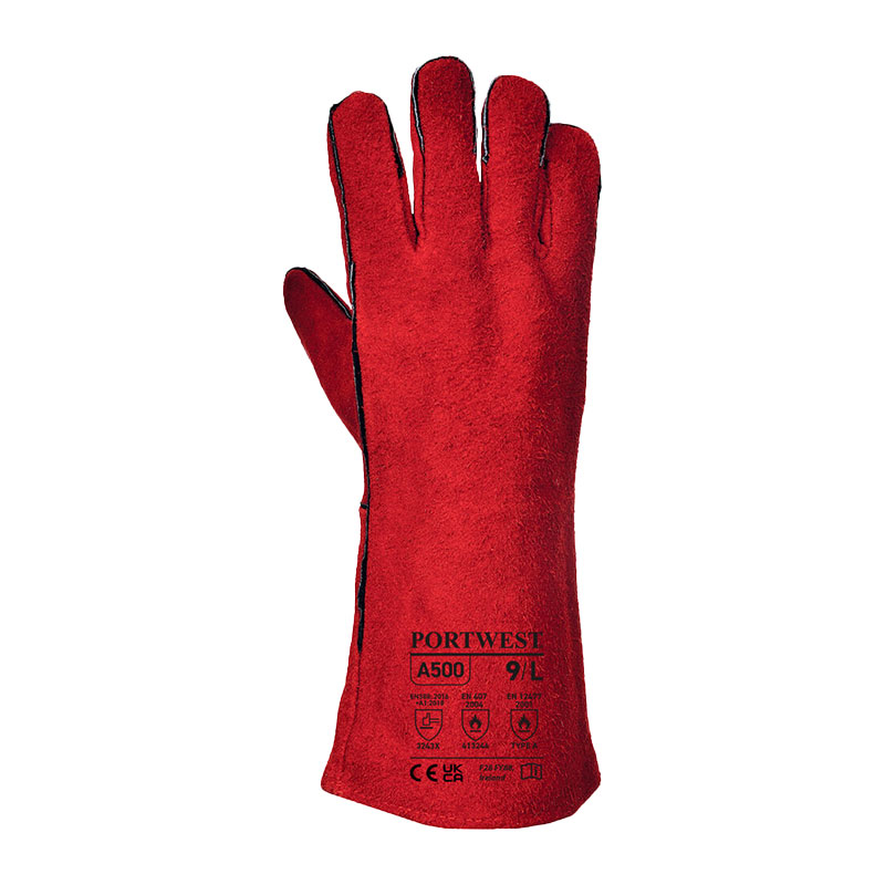Portwest A500 Welders Leather Gauntlets - SafetyGloves.co.uk