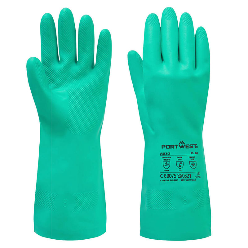 Portwest A810 Nitrosafe Chemical Gauntlets - SafetyGloves.co.uk