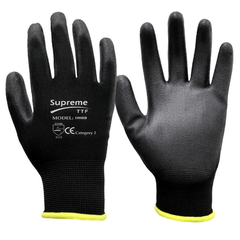Supreme TTF 100BB Black Handling Gloves - SafetyGloves.co.uk