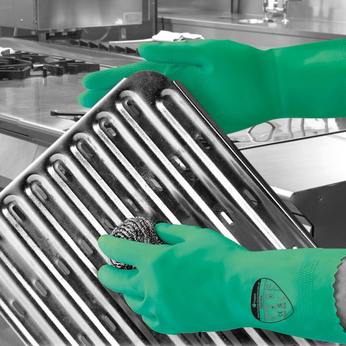 Polyco Optima Rubber Gloves (Green) - SafetyGloves.co.uk