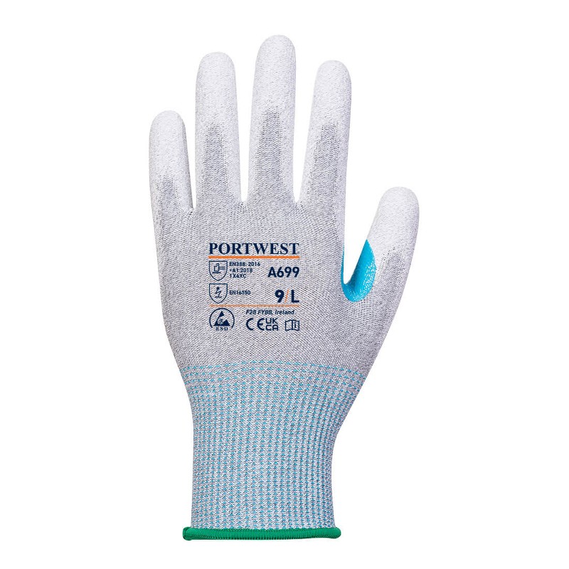 Portwest A699 PU Carbon Fibre Gloves (12 Pack) - SafetyGloves.co.uk