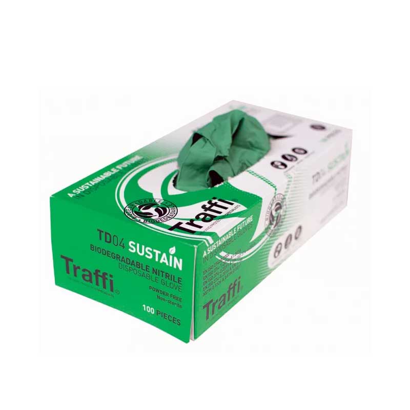 Traffi TD04 Sustainable Disposable Gloves - SafetyGloves.co.uk