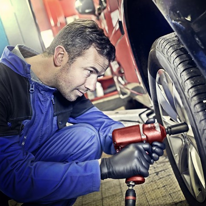 Maxim Nitrile Black Mechanics Gloves - SafetyGloves.co.uk