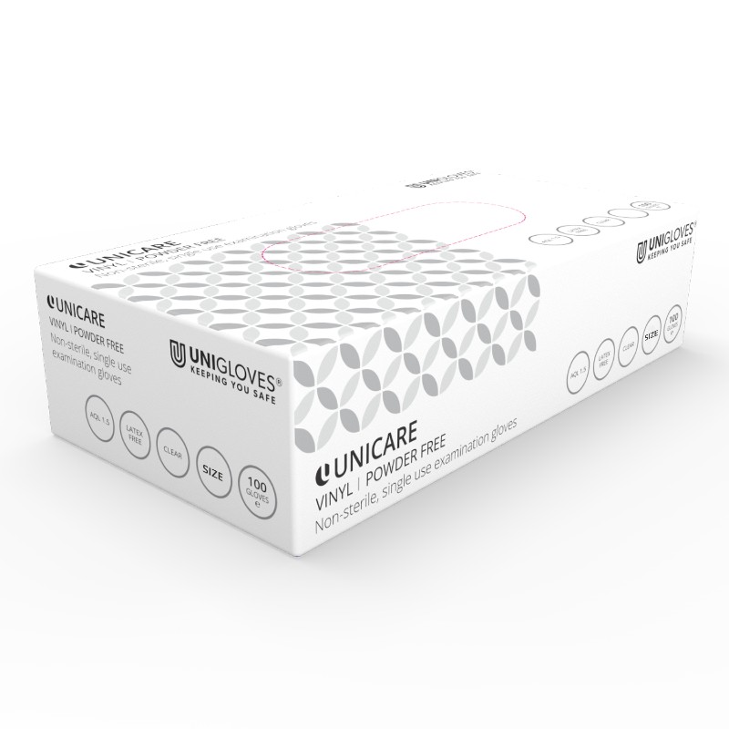 Unicare GS006X-A Vinyl Medical Gloves - SafetyGloves.co.uk