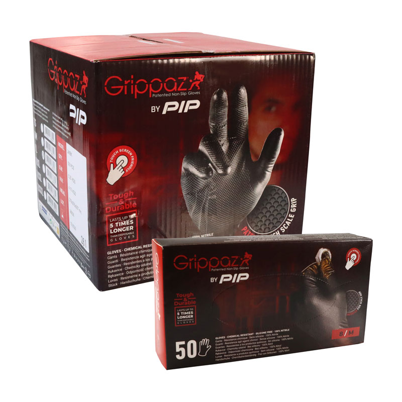 Grippaz Nitrile Gloves (500 Gloves) - SafetyGloves.co.uk