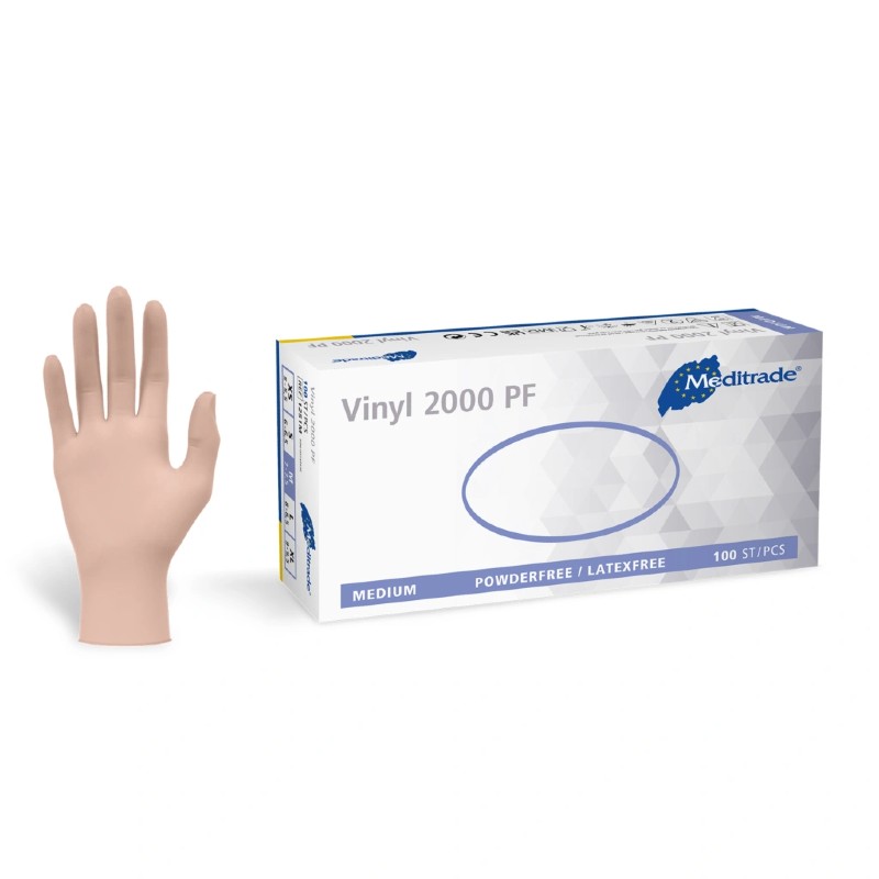Meditrade Vinyl 2000 PF Examination - SafetyGloves.co.uk