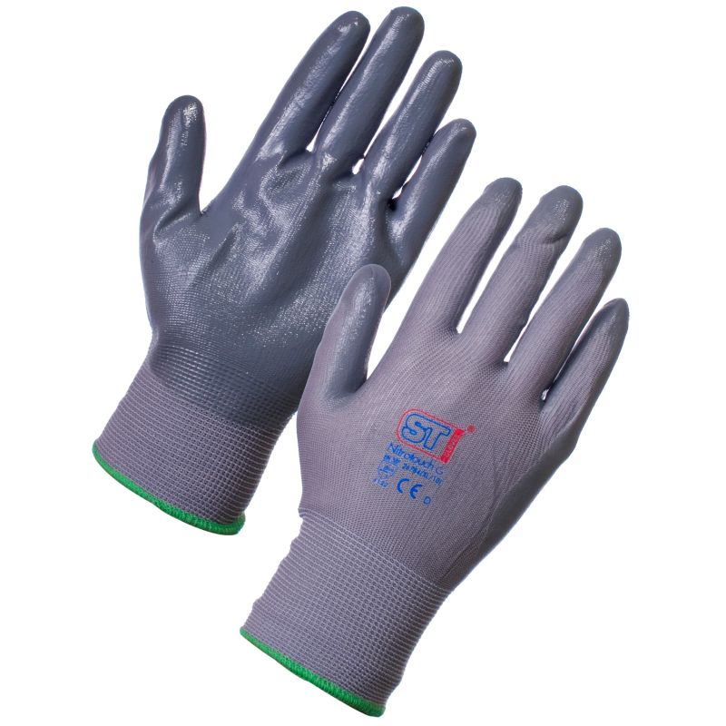 Supertouch Nitrotouch 2678 Grey Gloves - SafetyGloves.co.uk