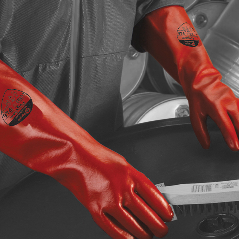 Polyco Polychem PVC Chemical Gauntlets - SafetyGloves.co.uk