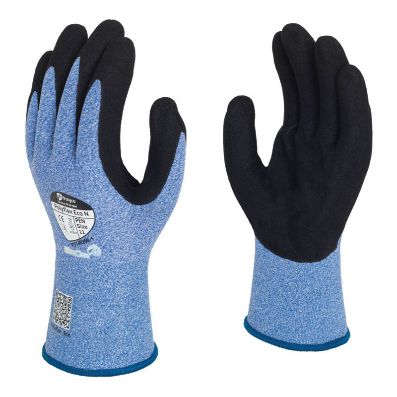 Polyco Polyflex Eco Abrasion Nitrile Gloves - SafetyGloves.co.uk