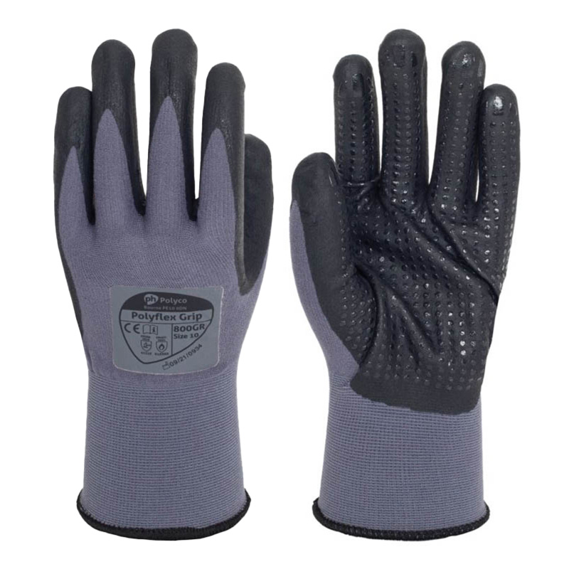 Polyflex Grip Contact Heat Safe Gloves - SafetyGloves.co.uk