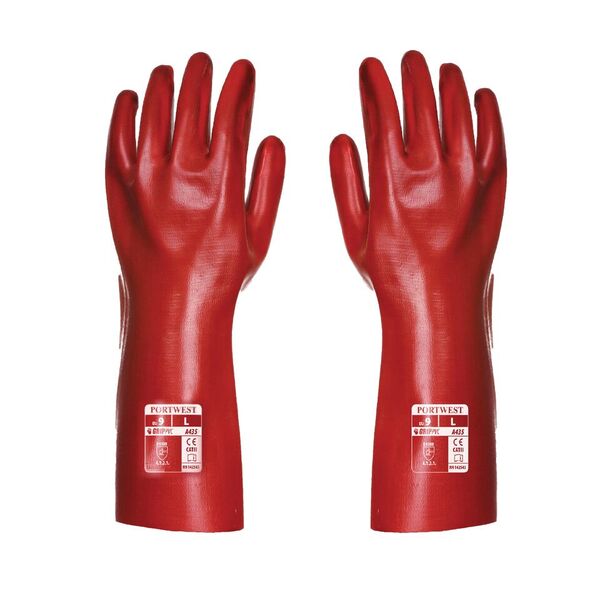 Portwest A435 35cm PVC Handling Gauntlets - SafetyGloves.co.uk