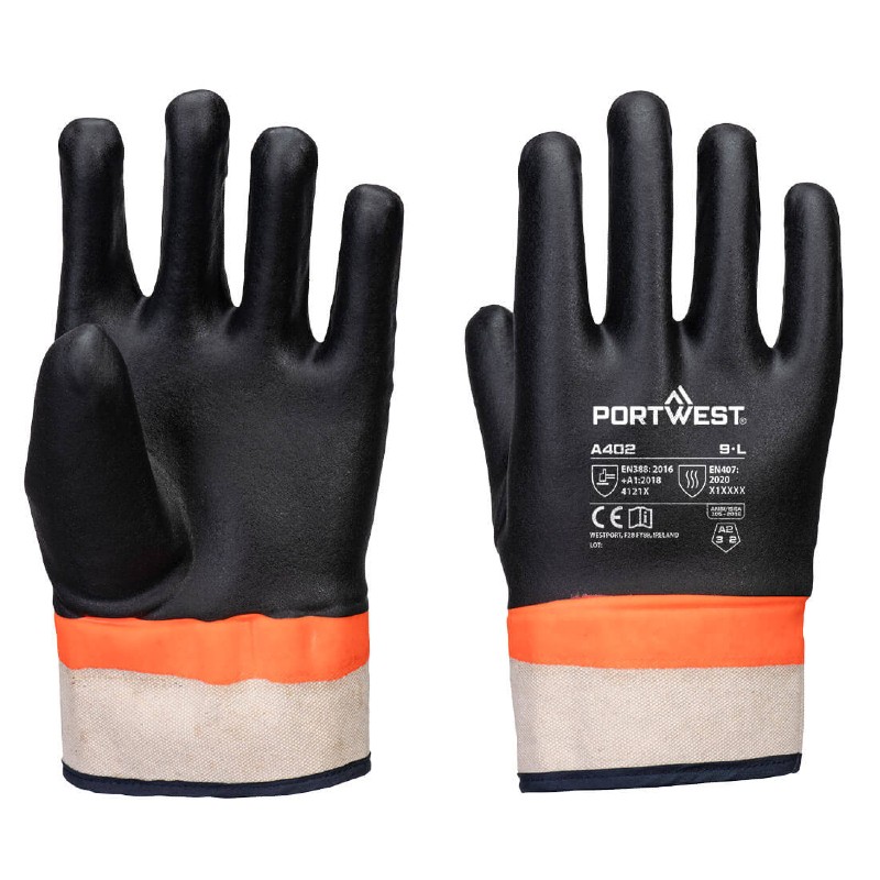 Portwest A402 PVC Dipped Gauntlets - SafetyGloves.co.uk