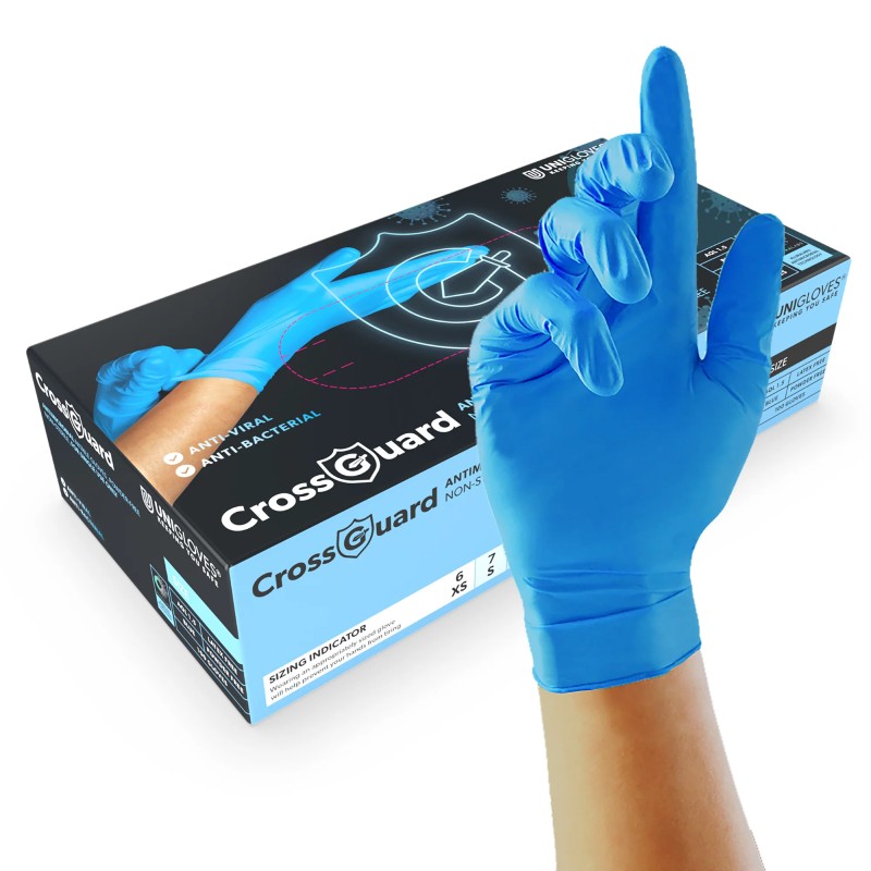 Unigloves CrossGuard GM010X Blue Gloves SafetyGloves