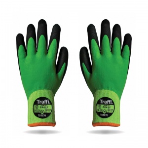 TraffiGlove Green Gloves - SafetyGloves.co.uk