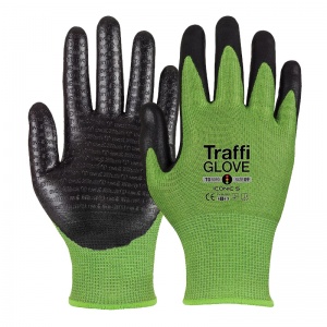 TraffiGlove Green Gloves - SafetyGloves.co.uk