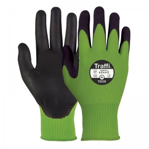 TraffiGlove Green Gloves - SafetyGloves.co.uk