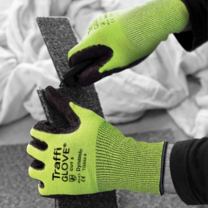 TraffiGlove Green Gloves - SafetyGloves.co.uk