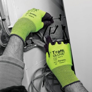 TraffiGlove Green Gloves - SafetyGloves.co.uk