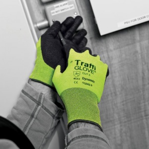 TraffiGlove Green Gloves - SafetyGloves.co.uk