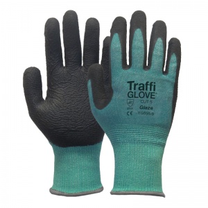 TraffiGlove Green Gloves - SafetyGloves.co.uk